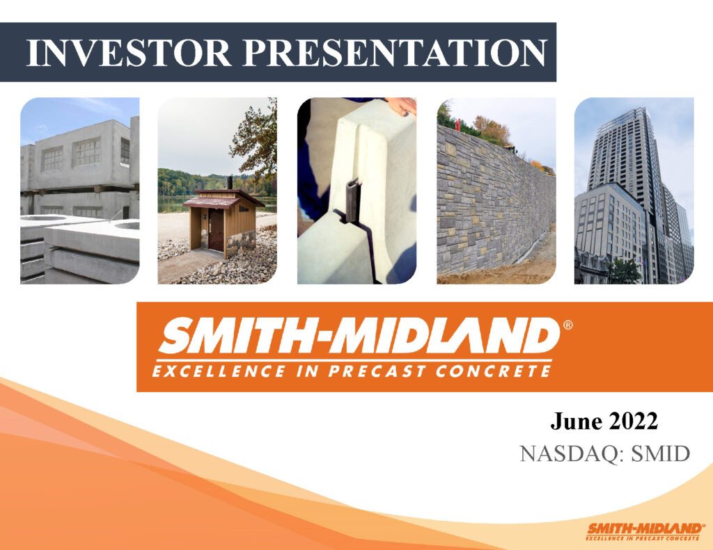 Investors | Smith Midland Corporation